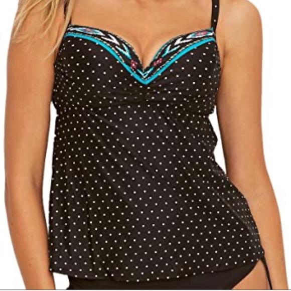 Coco Reef | Swim | Coco Reef Black Polka Dot Tankini Bra Size 3234 C ...